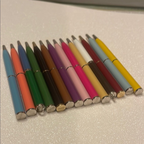 Coach | Accessories | 5 Coach Colorful Ballpoint Pens 4 Set Of 5 ...